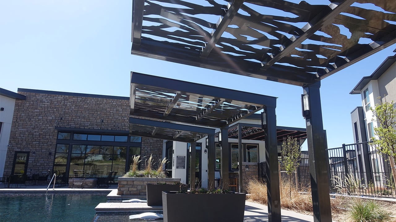 Covered Walkway Cantilevered