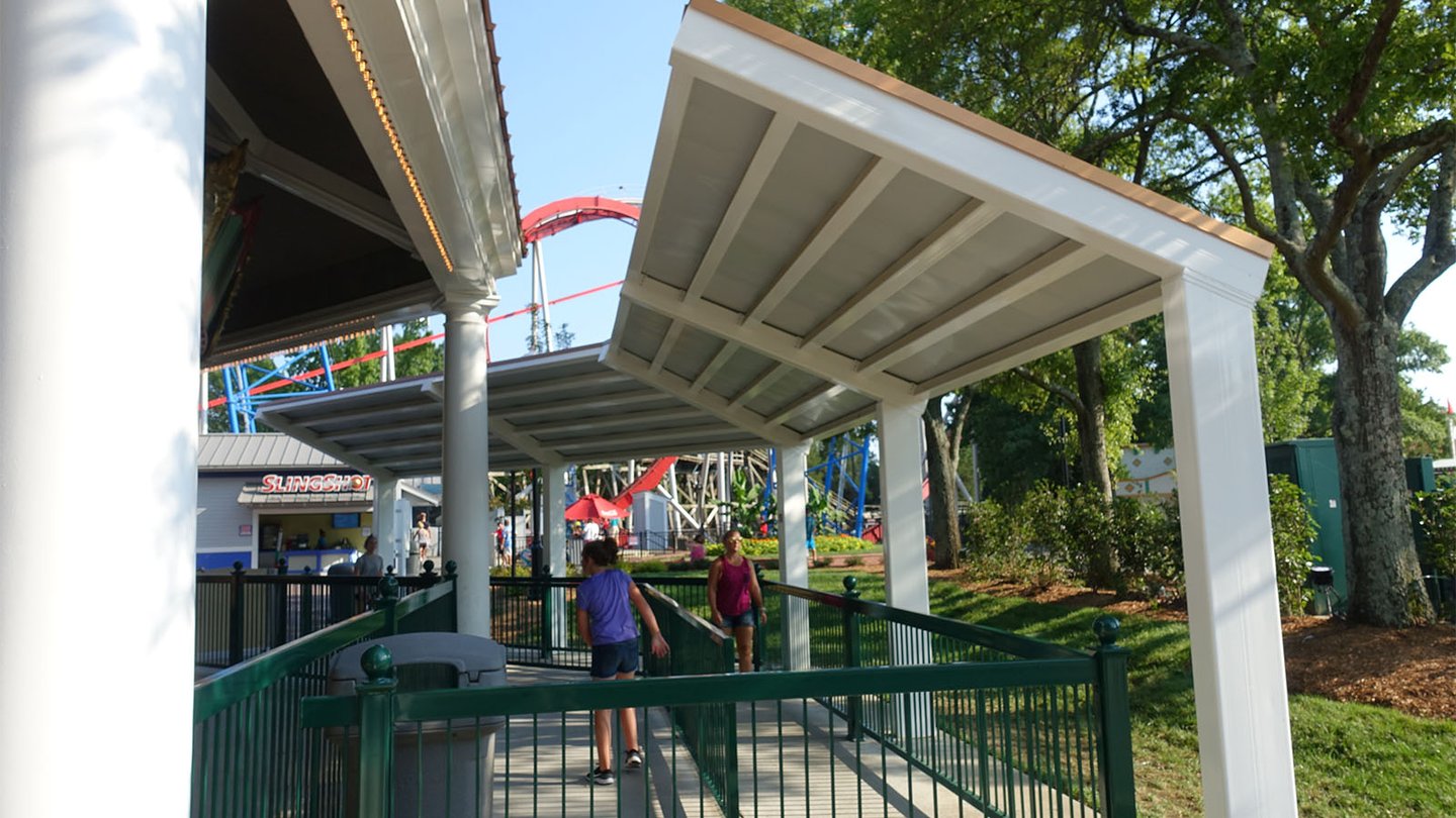 Covered Walkway Cantilevered